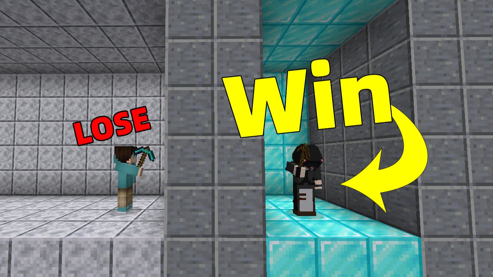 当你挖掘磨制安山岩就会「输掉比赛」!?_哔哩哔哩bilibili_我的世界