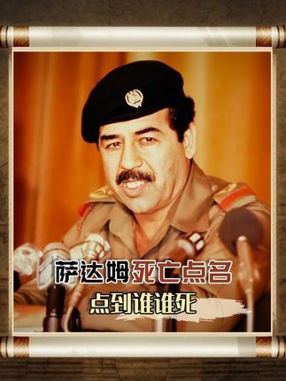 76年萨达姆死亡点名,口叼雪茄气定神闲,官员脊背发凉点谁谁死 #近代...