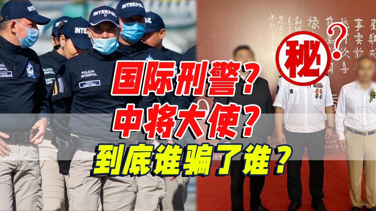 新型诈骗?“联合国国际刑警组织”某中将访华?