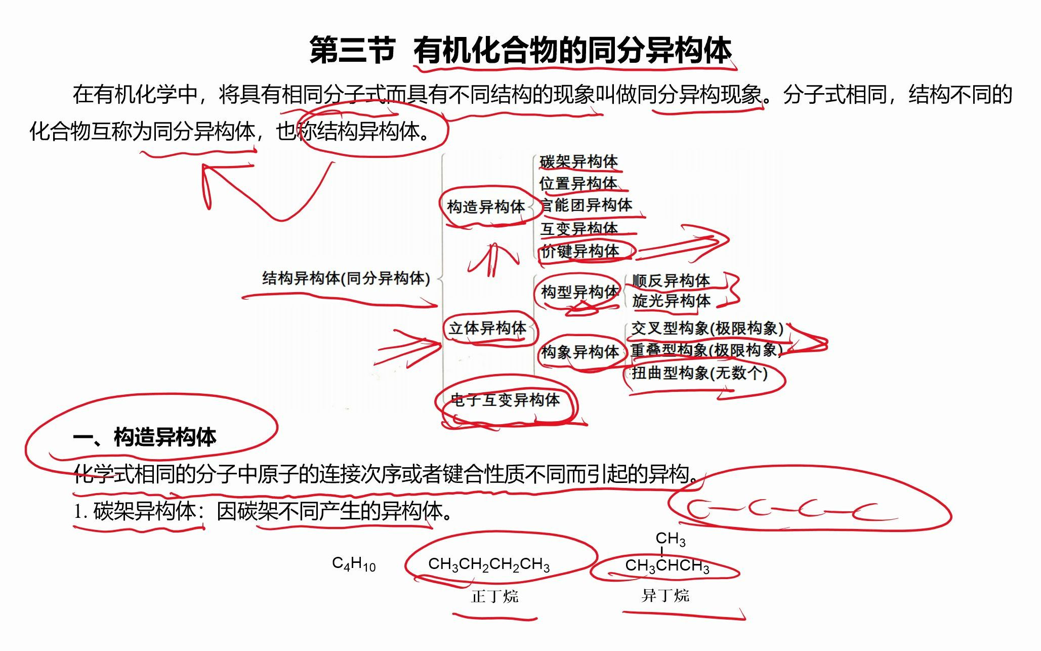 有机化合物的同分异构体
