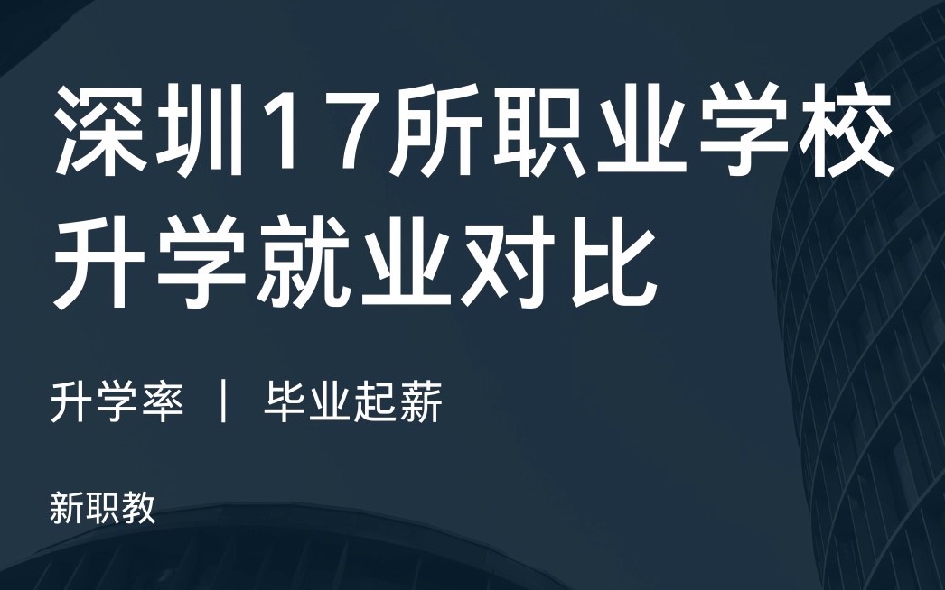 深圳职校(二)升学就业质量对比 (含中专、中职、职高)|升学率|毕业生...