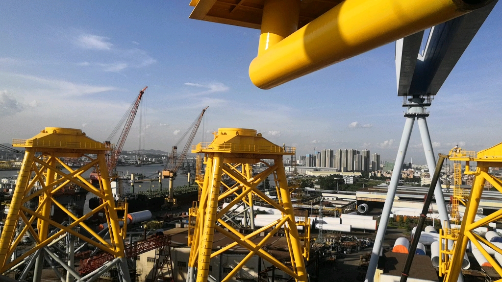 海上风电项目的导管架工程安装…欲穷千里目,更上一层楼。