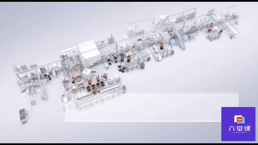 某企业电池自动化生产线应用