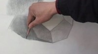 素描几何形体五角十二面体的画法