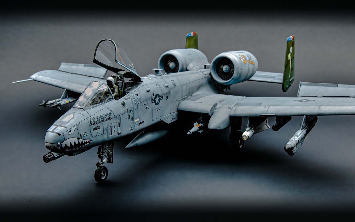 爱德美 1/48 A-10C雷电2攻击机模型制作过程