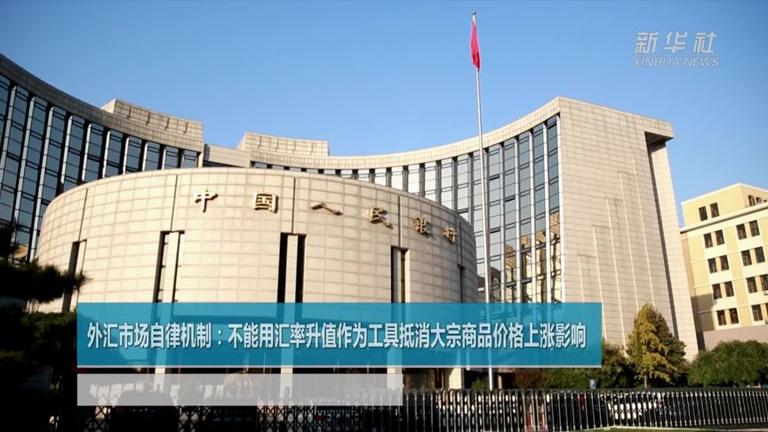 外汇市场自律机制:不能用汇率升值作为工具抵消大宗商品价格上涨影响