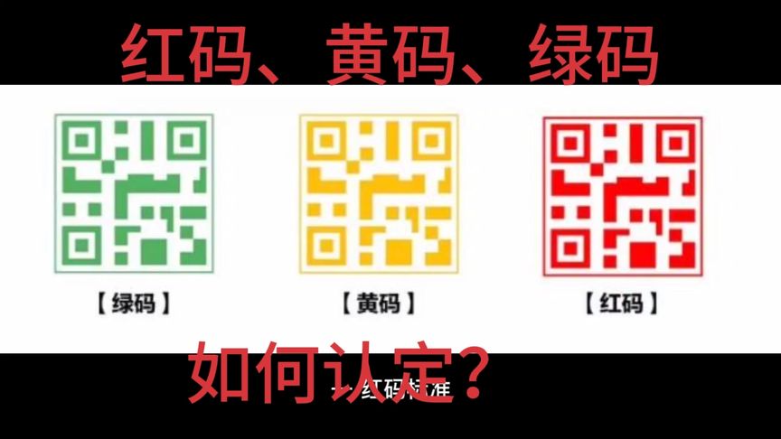 红码、黄码、绿码,如何认定?