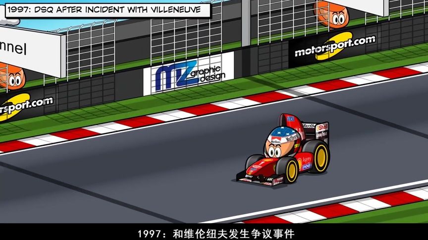 F1:卡通动画简述舒马赫职业生涯的里程碑!