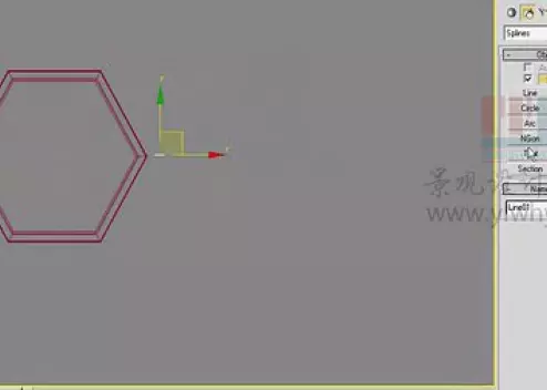 园林景观设计3dmax基础学习教程 轮廓拉伸