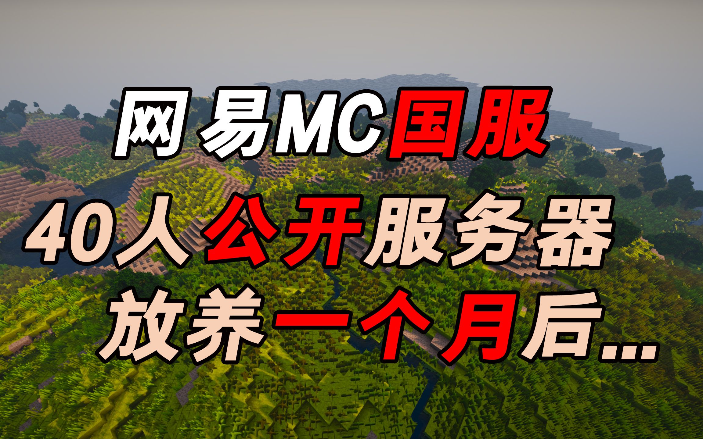在我的世界国服搞个40人公开服,放养1个月,到现在还好吗?服主现场...