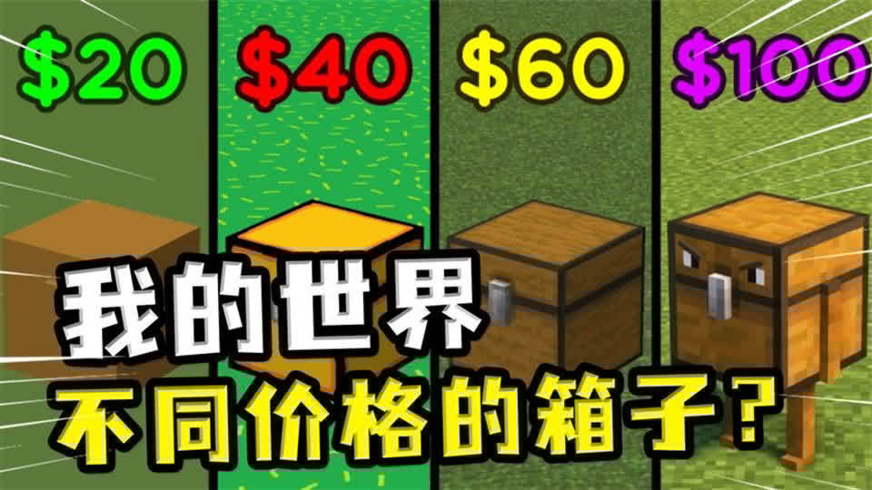 我的世界:不同价格的箱子