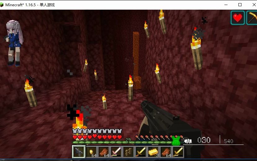 看如何1秒干掉一群僵尸猪人。_游戏热门视频