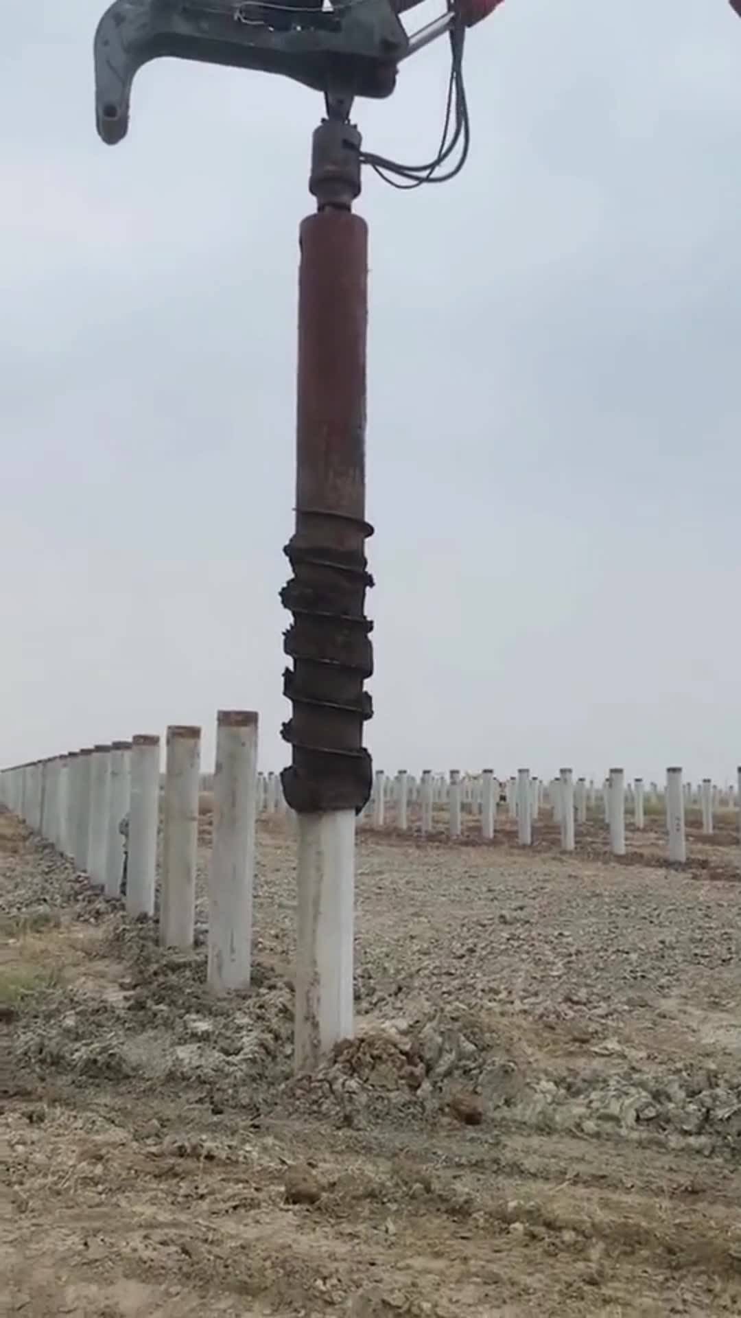 螺旋式打桩,相信有很多人都没有试过!