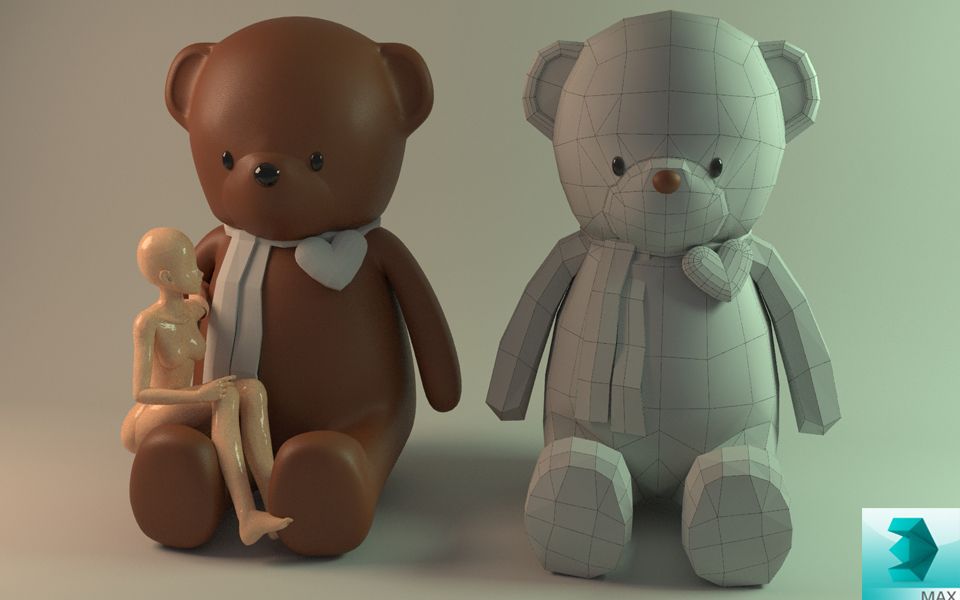 零基础玩偶小熊3D教学*(下)