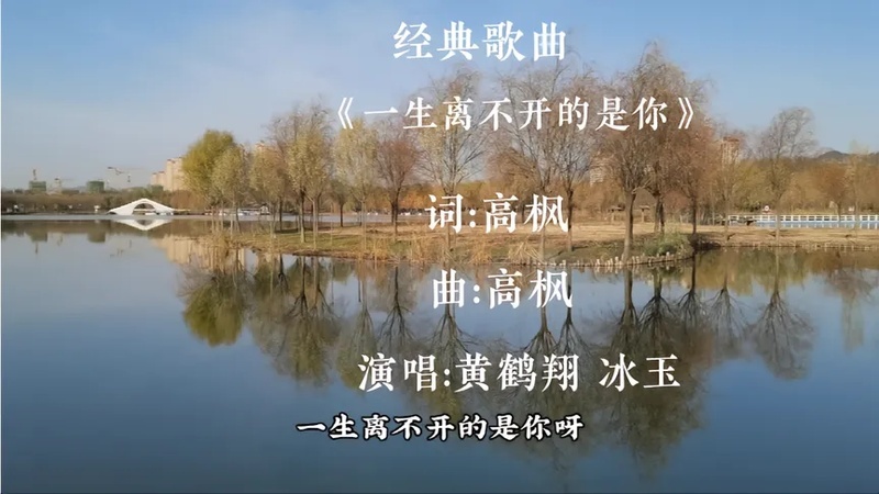 超级好听的经典歌曲,黄鹤翔冰玉演唱的《一生离不开的是你》百听