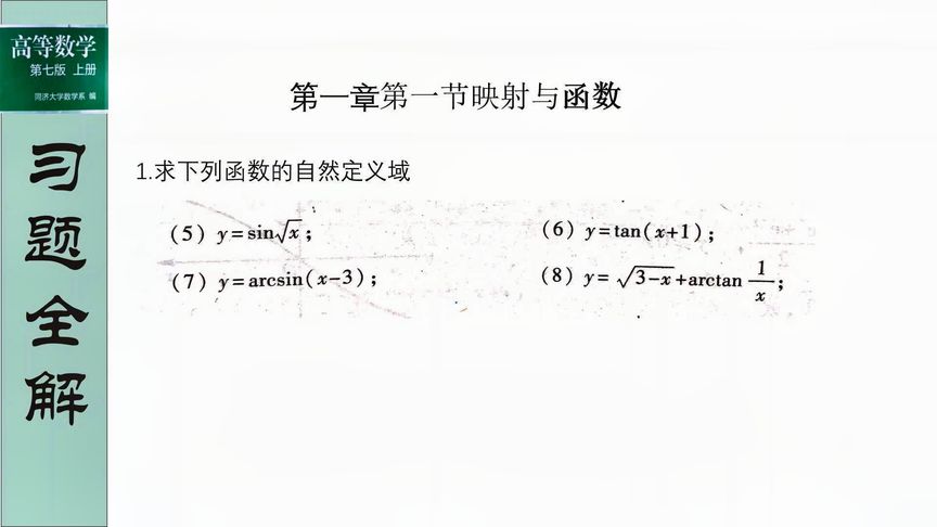 掌握了基本初等函数的定义域和值域 求函数自然定义域很容易