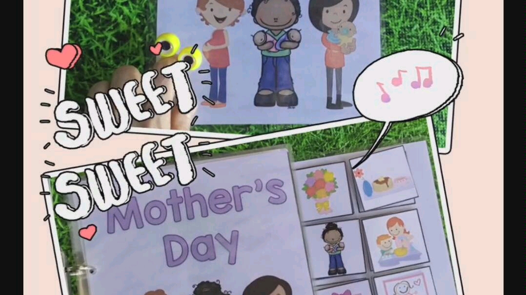 ...World Interactive Book 《 Mother's Day /母亲节 》英语翻翻书安静书