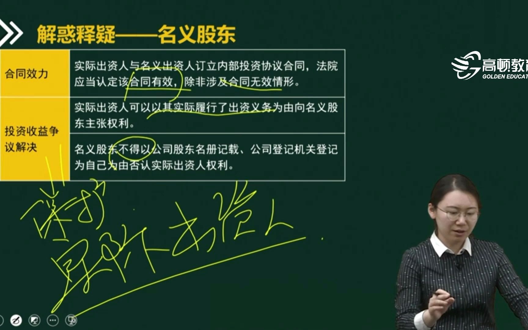 注会CPA经济法:名义股东与实际出资人之间的内部约定有效吗?