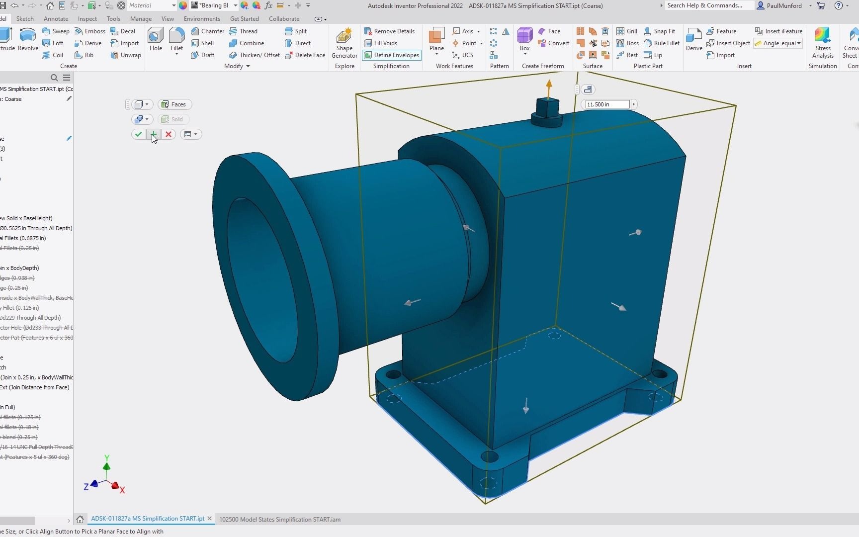 inventor2022新功能 模型状态for简化