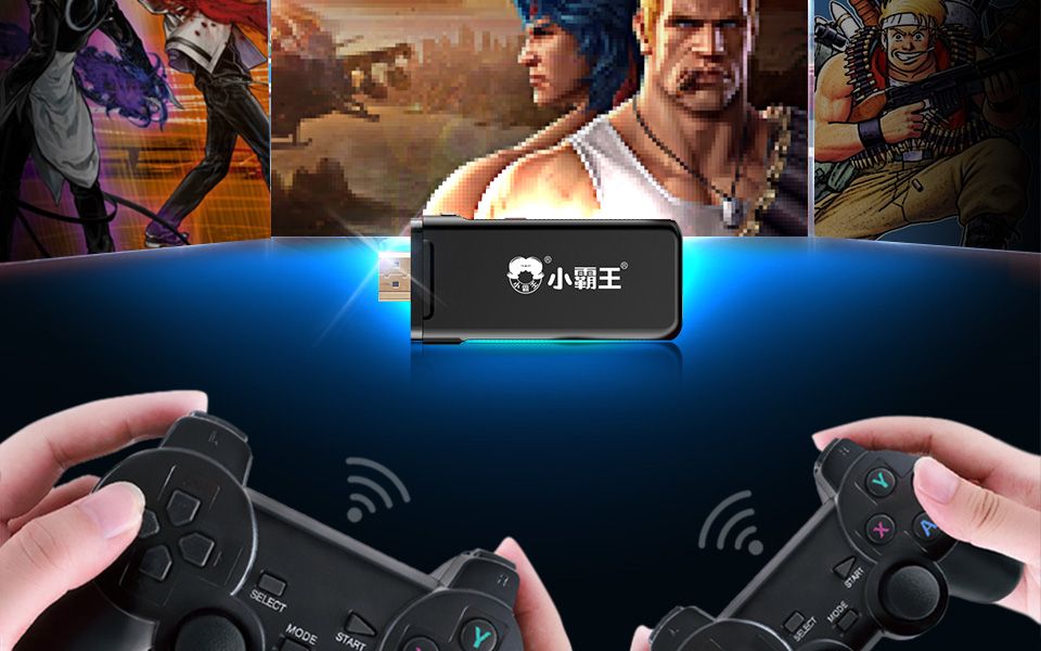 小霸王智能游戏机连接电视或显示屏步骤和使用方法