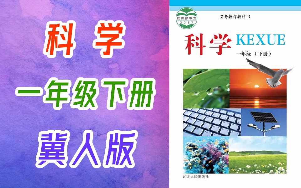小学科学一年级下册科学 冀人版 冀教版 小学科学1年级下册科学 河北...