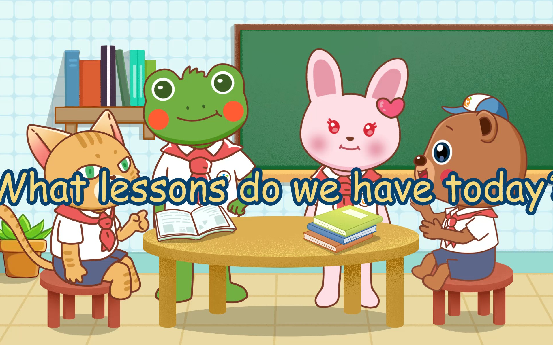 小学英语歌What lessons do we have today(Subjects)