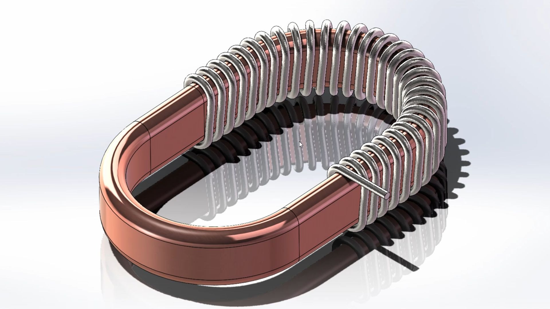 SolidWorks环形绕线模型的建模学习教程,有点复杂但是学会就超厉害!