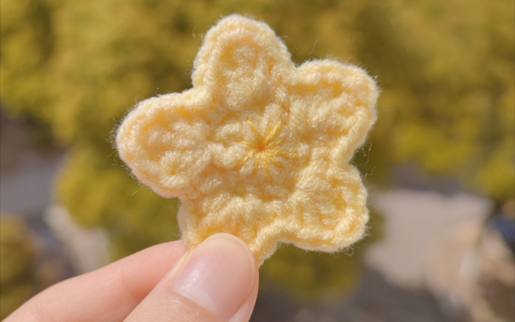 奶呼呼的小星星|钩针小物|编织教程～