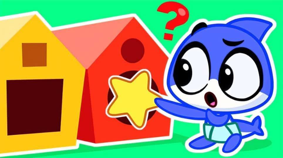 早教动画:鲨鱼宝宝变身数学小侦探,你能解开它的益智谜题吗?