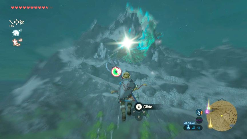 塞尔达荒野之息,刷冰龙材料方法