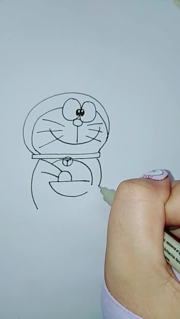 【简笔画】哆啦A梦