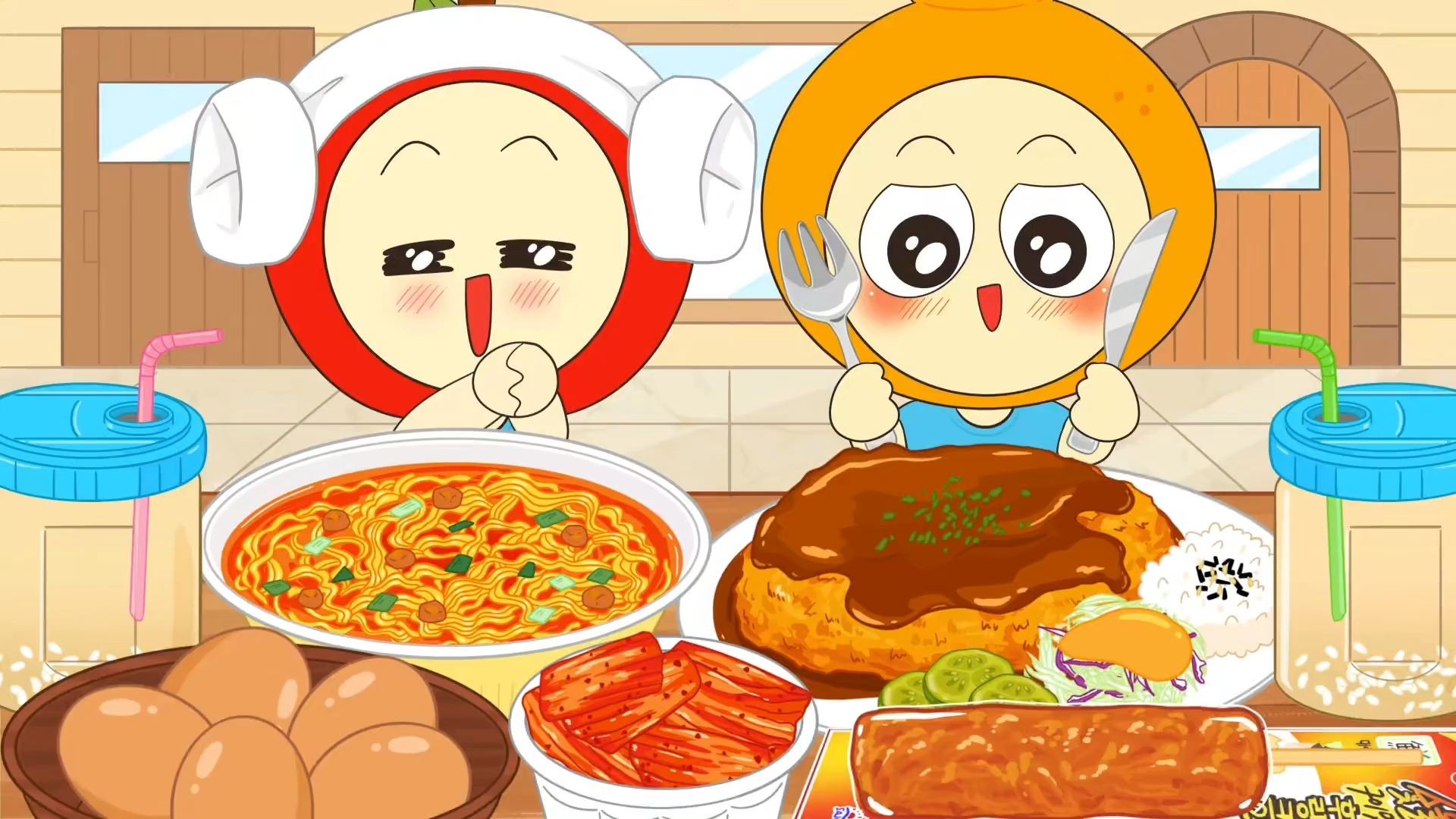 超可爱的解压美食动画来袭