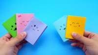 小朋友最喜欢的迷你表情包小本子 教你用一张纸就能折出来
