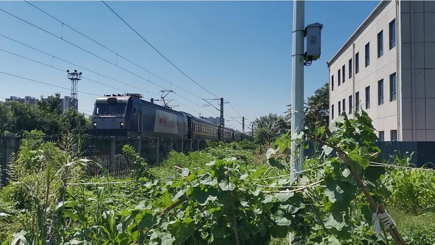 和谐电3C牵引临客K5232次列车(石家庄北—张家口)进沧州站