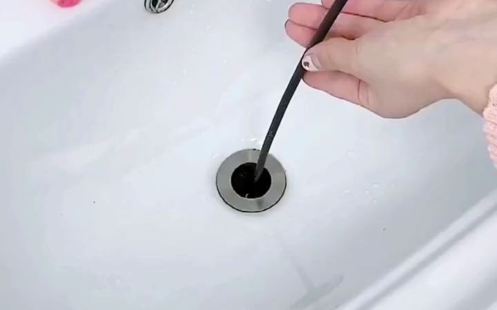 下水道又堵了,快试试这个管道疏通器,一分钟搞定,真好用~