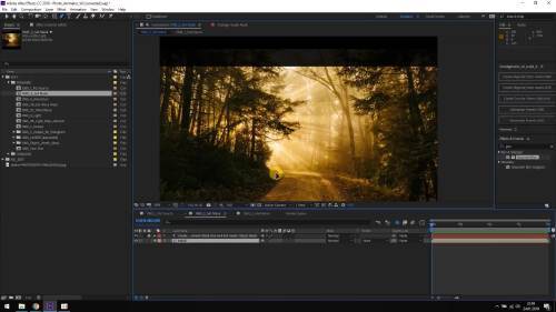 丁达尔光效和平面转三维空间的完美融合ae