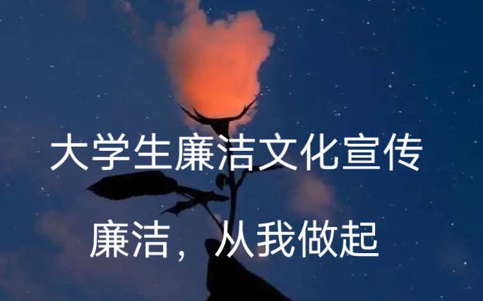 大学生廉洁文化宣传