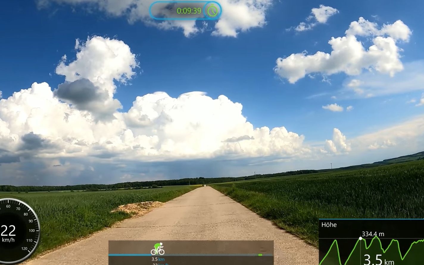 三十分钟室内模拟骑行 德国乡下实景 动感单车、骑行台有氧运动伴侣