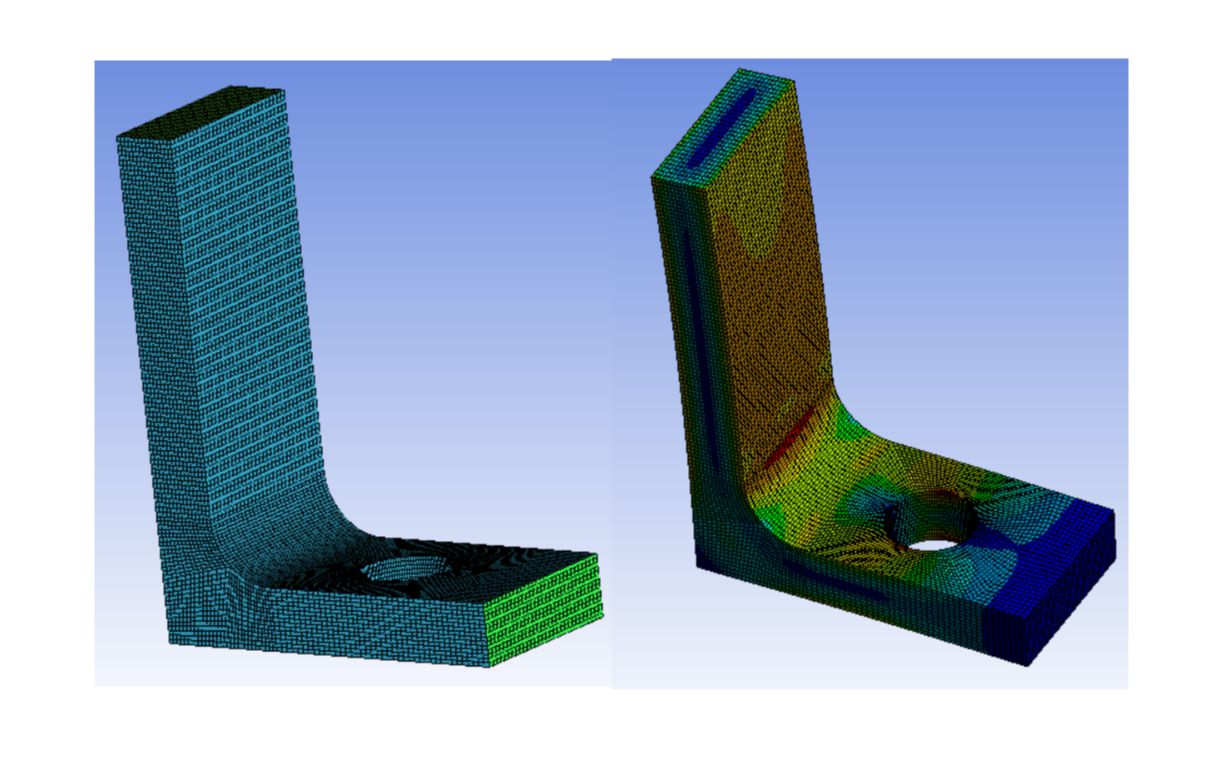 Ansys Workbench,ICEM划分六面体网格,静力学模块求解,步骤详细,仅...