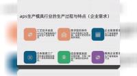 aps生产管理模具行业的生产过程与特点