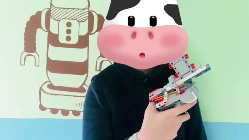 学员作品,这叫啥枪来来着#乐高ev3 #乐高 #机器人编程 #ev3