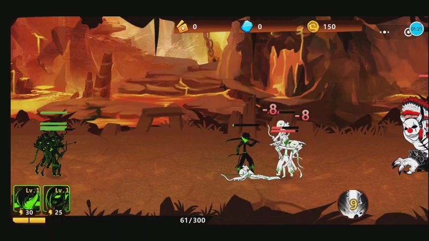 微信小游戏:火柴人大战试玩