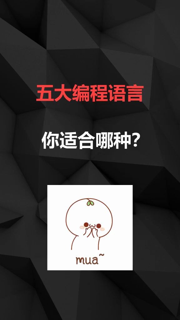 五大编程语言,你最适合哪种.