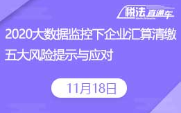 2020大数据监控下企业汇算清缴五大风险提示与应对