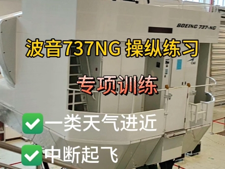 波音737全动模拟机 操纵训练