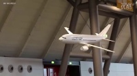很帅的空客A320遥控飞机模型,充气的室内使用_高清