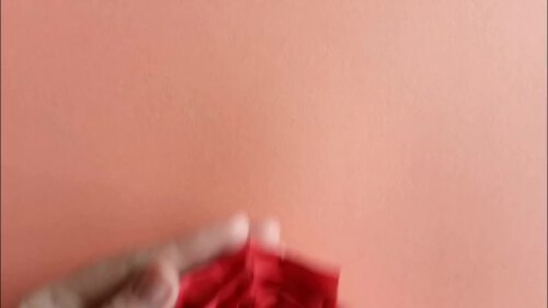 比川崎玫瑰好看很多的折纸玫瑰花,教程特别简单!