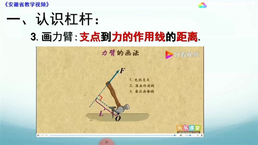 沪粤版八年级物理下册6.4节探究杠杆的平衡条件教学视频上