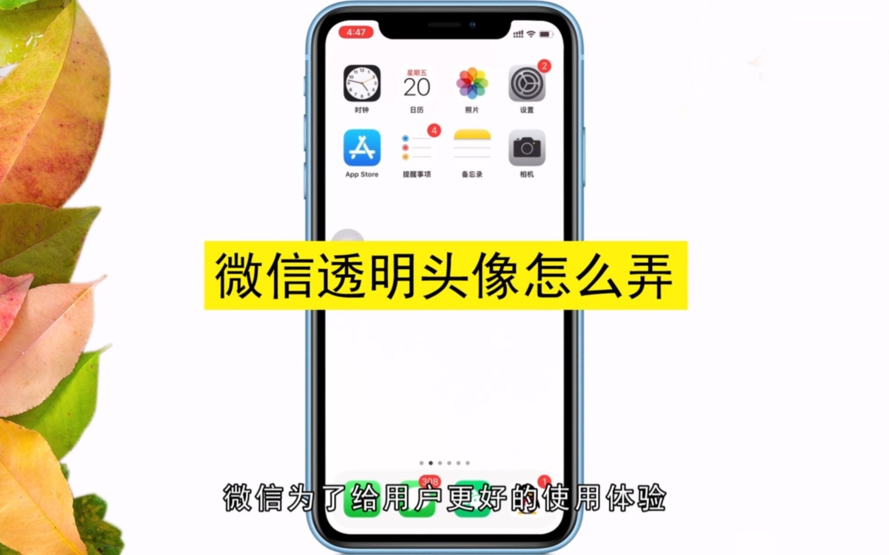微信透明头像怎么弄,微信透明头像