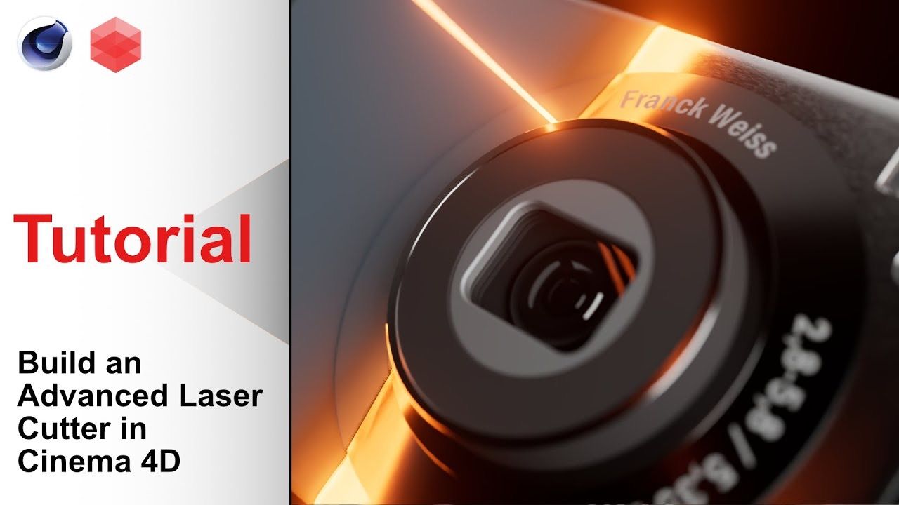 终极 C4D+Redshift 教程--为任何 3D 物体制作多功能激光切割动画特效...